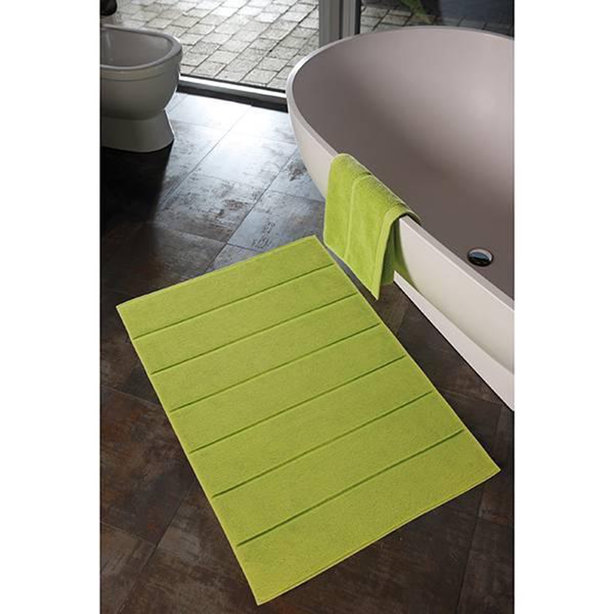 Aquanova Adagio - Badmat - 60x100 cm - Lime Groen | bol.com