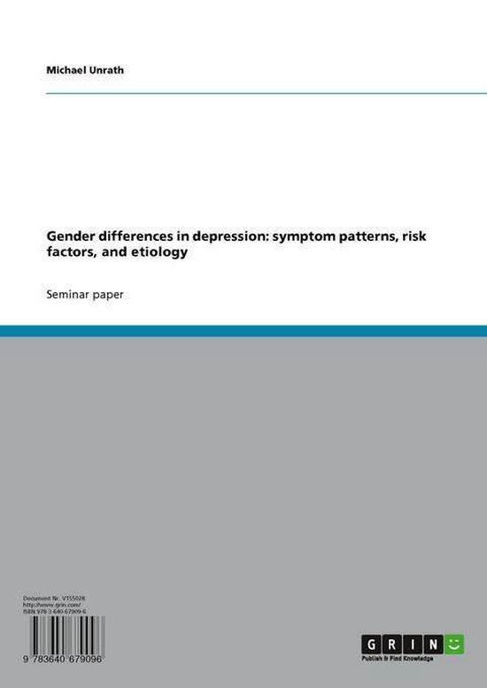 Gender differences in depression: symptom patterns, risk factors, and ...