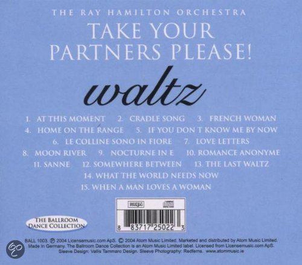 Ray Orchestra Hamilton - Take Your Partners Please! Waltz (CD), Ray ...