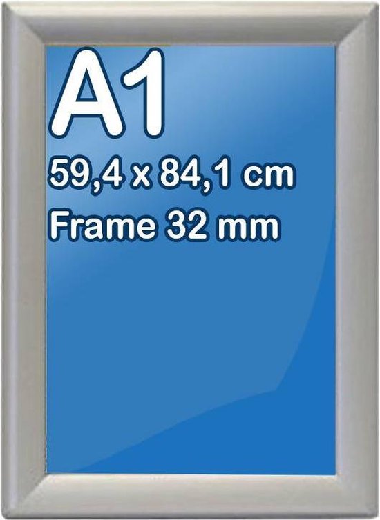 Kliklijst A1 formaat 59 4 X 84 1 Cm Frame 32 Mm Bol Kliklijst A1 formaat 59 4 X 84 1 Cm Frame 32 Mm Bol