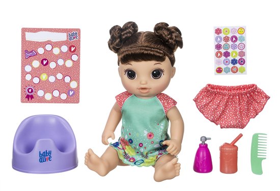 Baby Alive - Plas En Dans Babypop - Brunette | bol.com