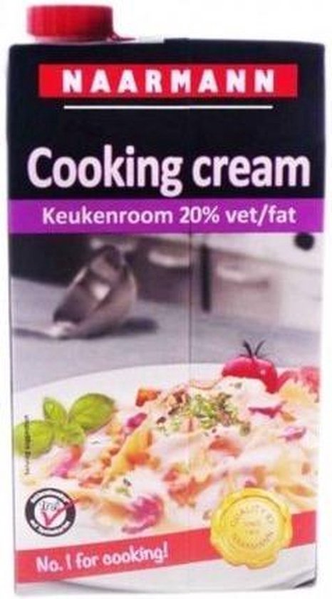 Naarmann koksroom 20% pak met schroefdop 1 liter | bol