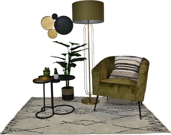 Table d'appoint Pippa - 61x53x50cm - Or/ Zwart - Métal, tables d ... Table d'appoint Pippa - 61x53x50cm - Or/ Zwart - Métal, tables d ...