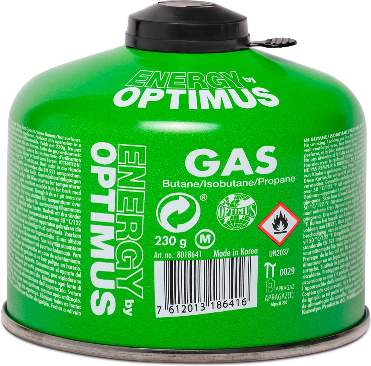 Optimus Gas Cartridge 230 Gram Gasfles | bol