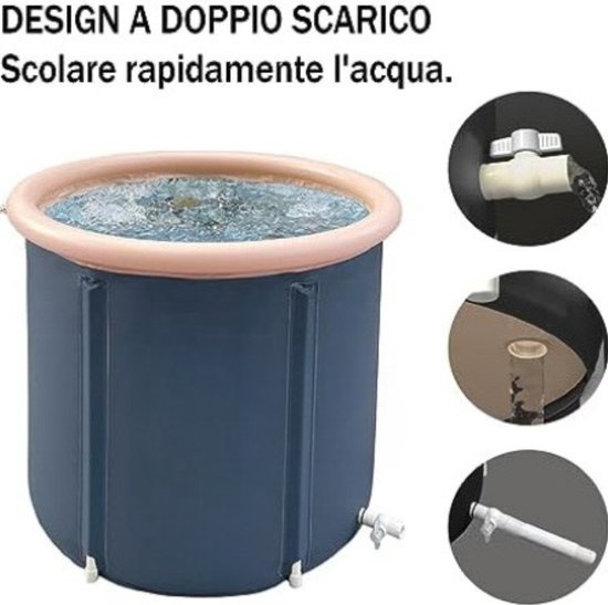 Ijsbad Opblaasbaar - Ice Bath - Dompelbad - 75cm | bol