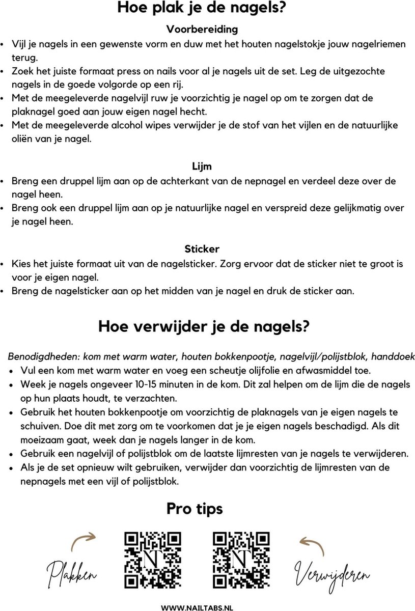 Bubblegum - Nail Tabs - Press on Nails - Nep Nagels - Plak Nagels | bol