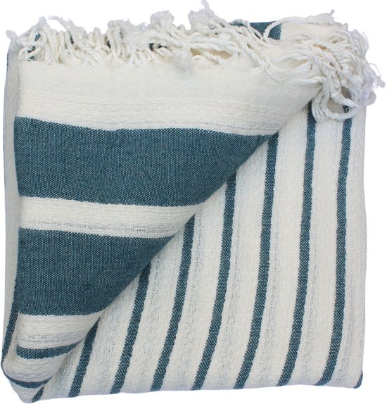 Santorini Breeze Turkse Baddoek 90 x 190 cm, 100% Bamboe, Hamamdoek ...