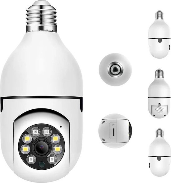 WiFi Panorama Camera - IP Camera - E27 Lamp Aansluiting - Beveiligingscamera... | bol