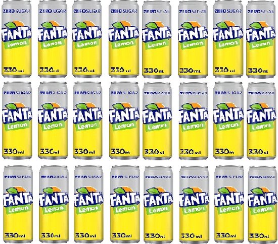 Fanta Lemon zero sugar 24 blikjes x 33 cl | bol
