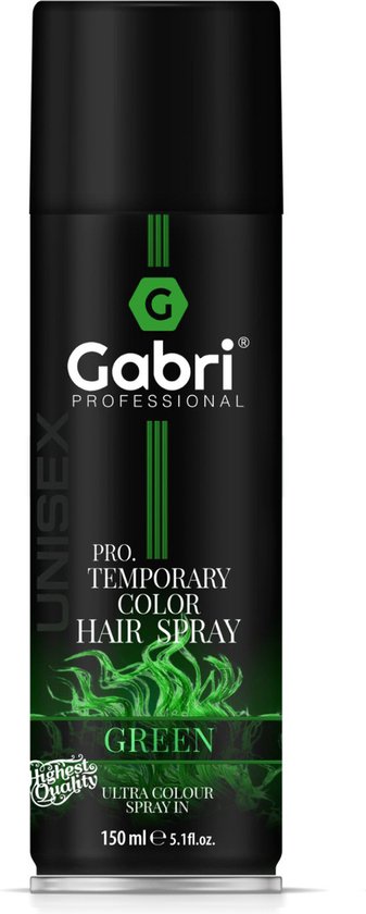 Gabri Hair Color Spray Green 150ml | bol