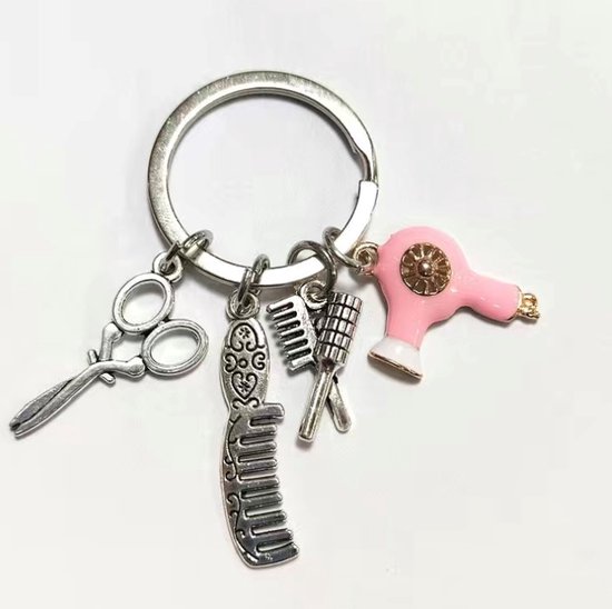Sleutelhanger Kapper set Fohn (Roze ) | bol