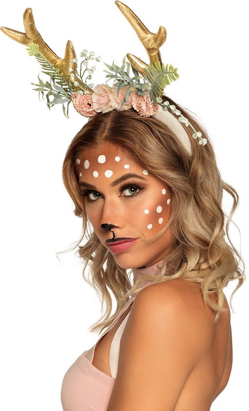 Boland Carnaval verkleed Tiara/diadeem - 2x - hert/rendier gewei - dames/meisjes -... | bol