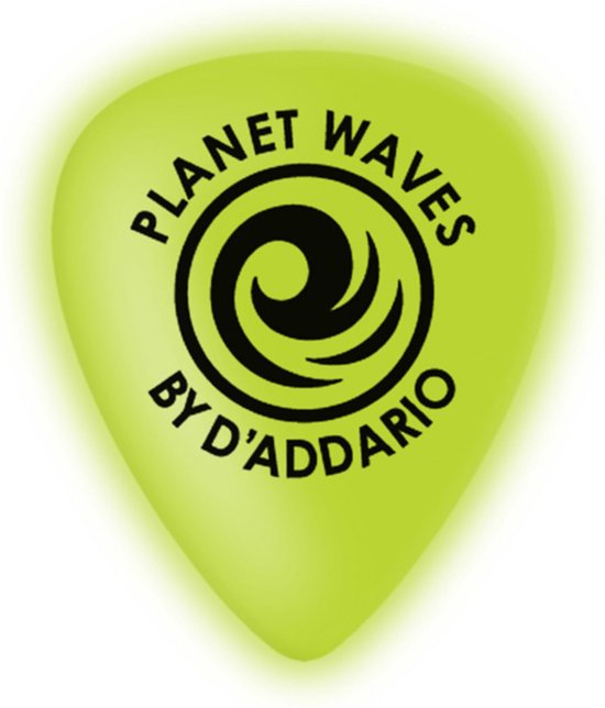 D'Addario Cellu-Glo Picks 1,00mm heavy 10-pakket, neon groen, 1CCG6-10 ...