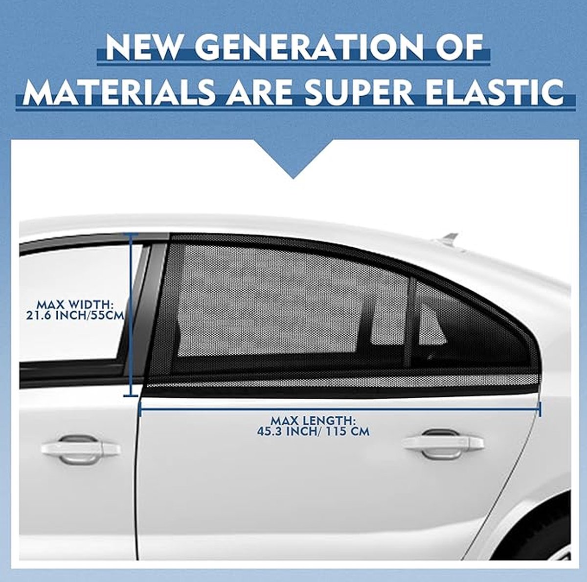 Premium Car sun blind blocks -Premium Auto zonwering blokken 2 | bol