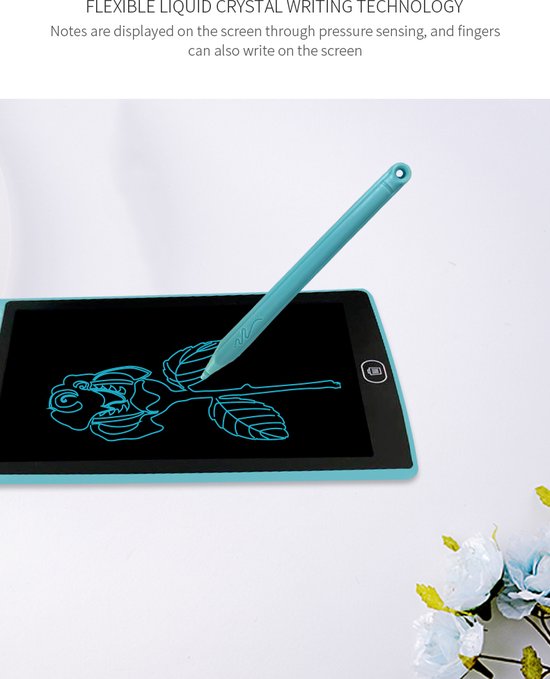 Aestheticstore LCD-tekentablet voor kinderen - 12 inch - Lichtblauw ...