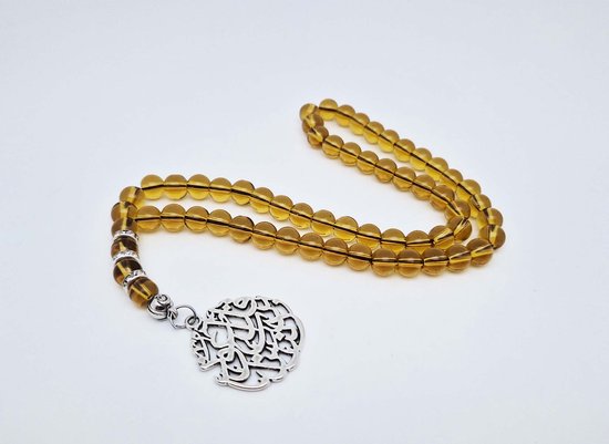 Natuurstenen Autohanger "Citrine"- Met metalen hanger "Qul aeuidh ...