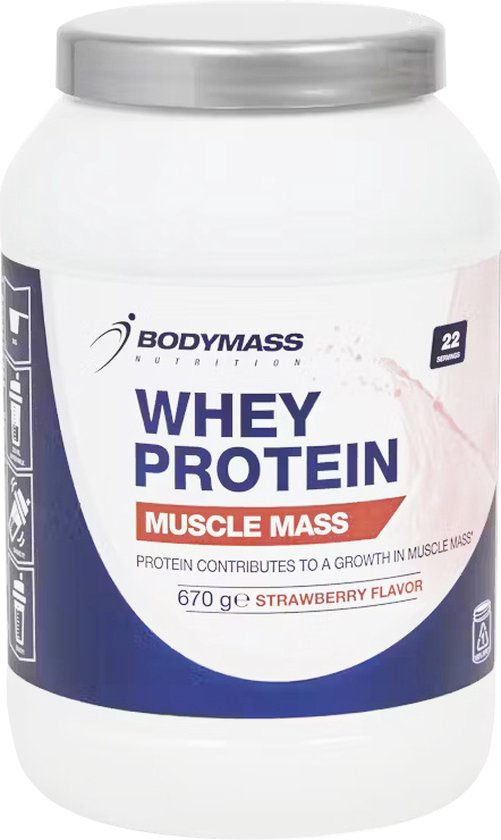 Whey Protein - Eiwitpoeder Aardbeismaak - 670 gram | bol