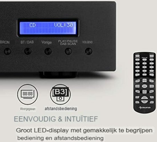 Versterker - Bluetooth Versterker - Versterker Audio - Zwart | bol.com