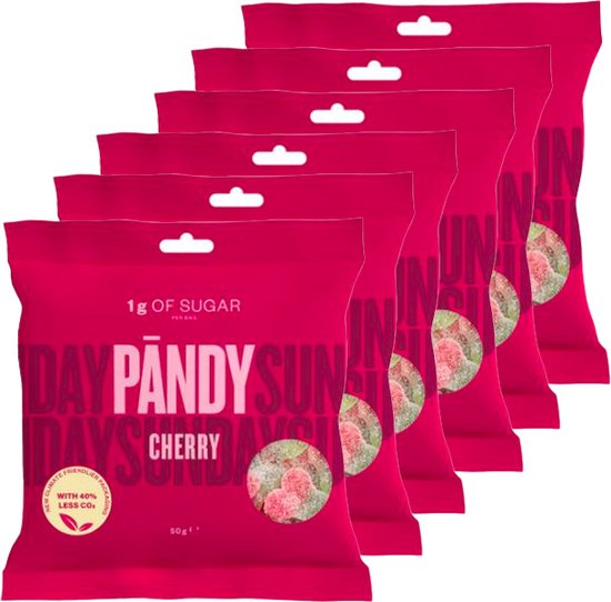 Pandy | Candy | Cherry | 6 Stuks | 6 x 50 gram | bol