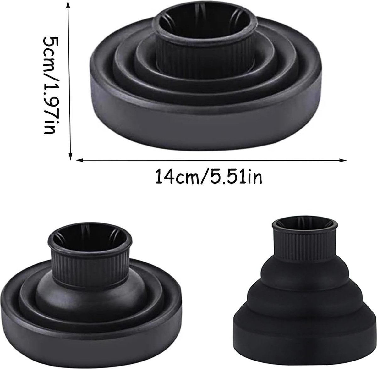 Embout diffuseur pour sèche-cheveux universel - Silicone universel pour ...