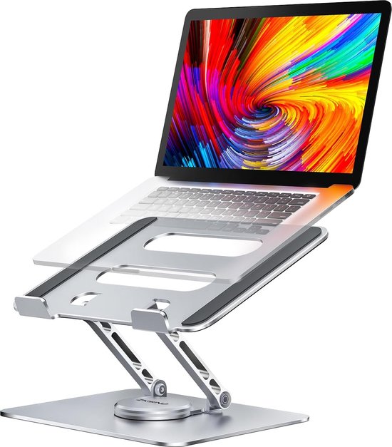 Verstelbare laptopstandaard met 360° draaibare basis, Ergonomische ...
