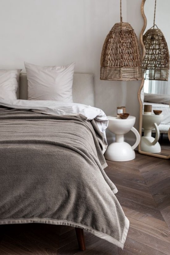 TISECO HOME STUDIO - Plaid - LAMIS - 150x200 cm - Grijs | bol