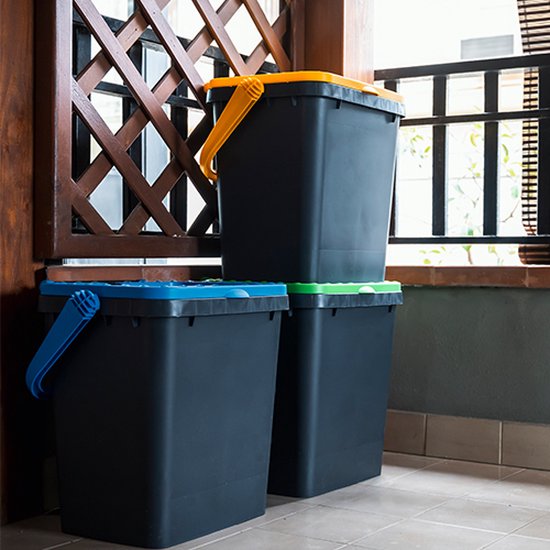 Ecoplus 30 liter afvalemmer groen - afvalscheidingsbak - sorteerbak ...