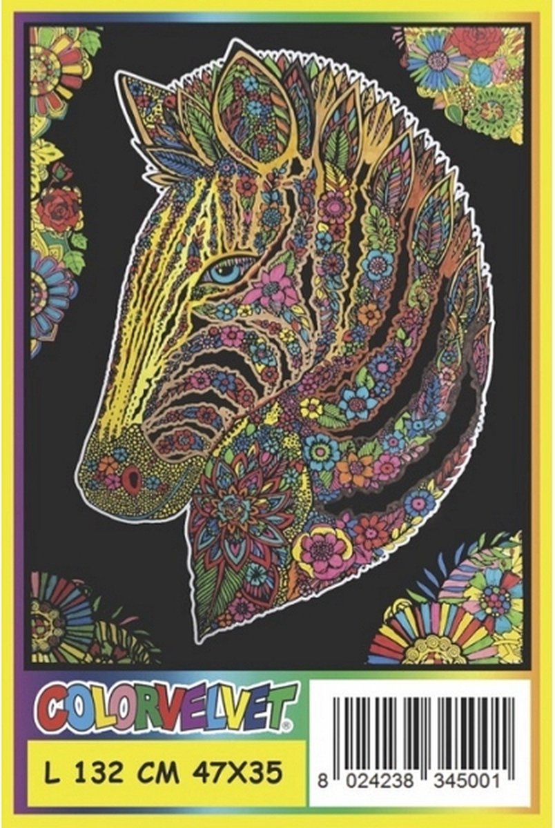 Coloriage ColorVelvet Velours grand n° L132 sans feutres (47x35cm) | bol