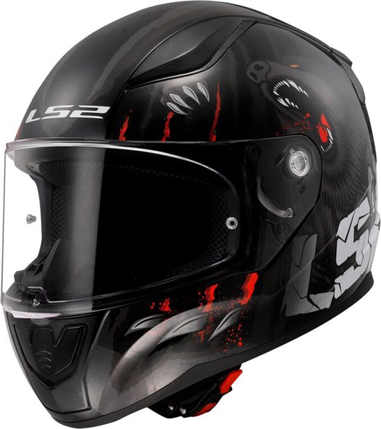 LS2 Helm Rapid II FF353 Claw zwart maat M | bol