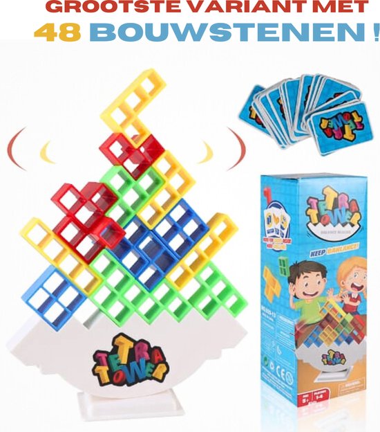 Fun Paste - Tetra Tower balans spel - 48 stuks - Educatief Speelgoed ...