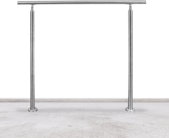 Trapleuning Roestvrij Stalen 150cm In Hoek Verstelbaar Trapleuningen ...