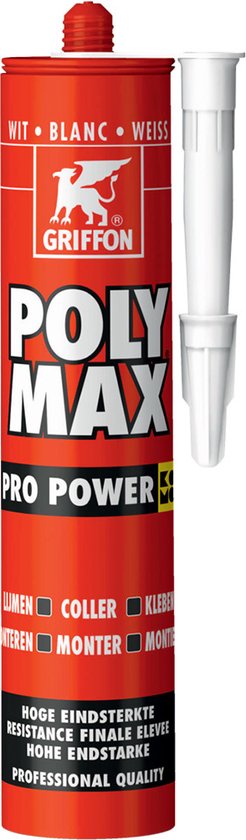 Griffon Poly Max Pro Power Montagelijm - Koker - 435gr | bol