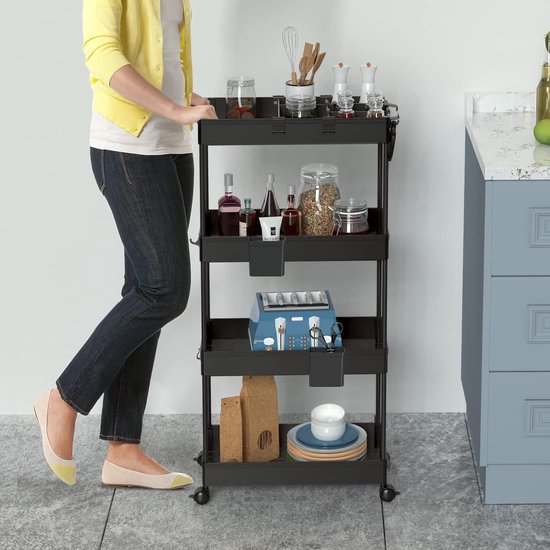 multifunctionele trolley met wieltjes voor keuken, kantoor, badkamer ...