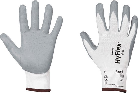 Ansell HyFlex 11-800 nylon handschoen, 12 paar M | bol