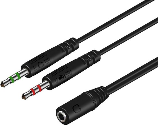 Ntech - Jack Splitter - Audio Splitter 3.5 mm Jack - Audio Splitter ...