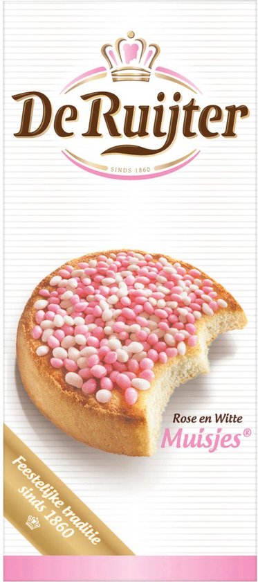 De Ruijter - Roze & Witte Muisjes - 9x 330g | bol