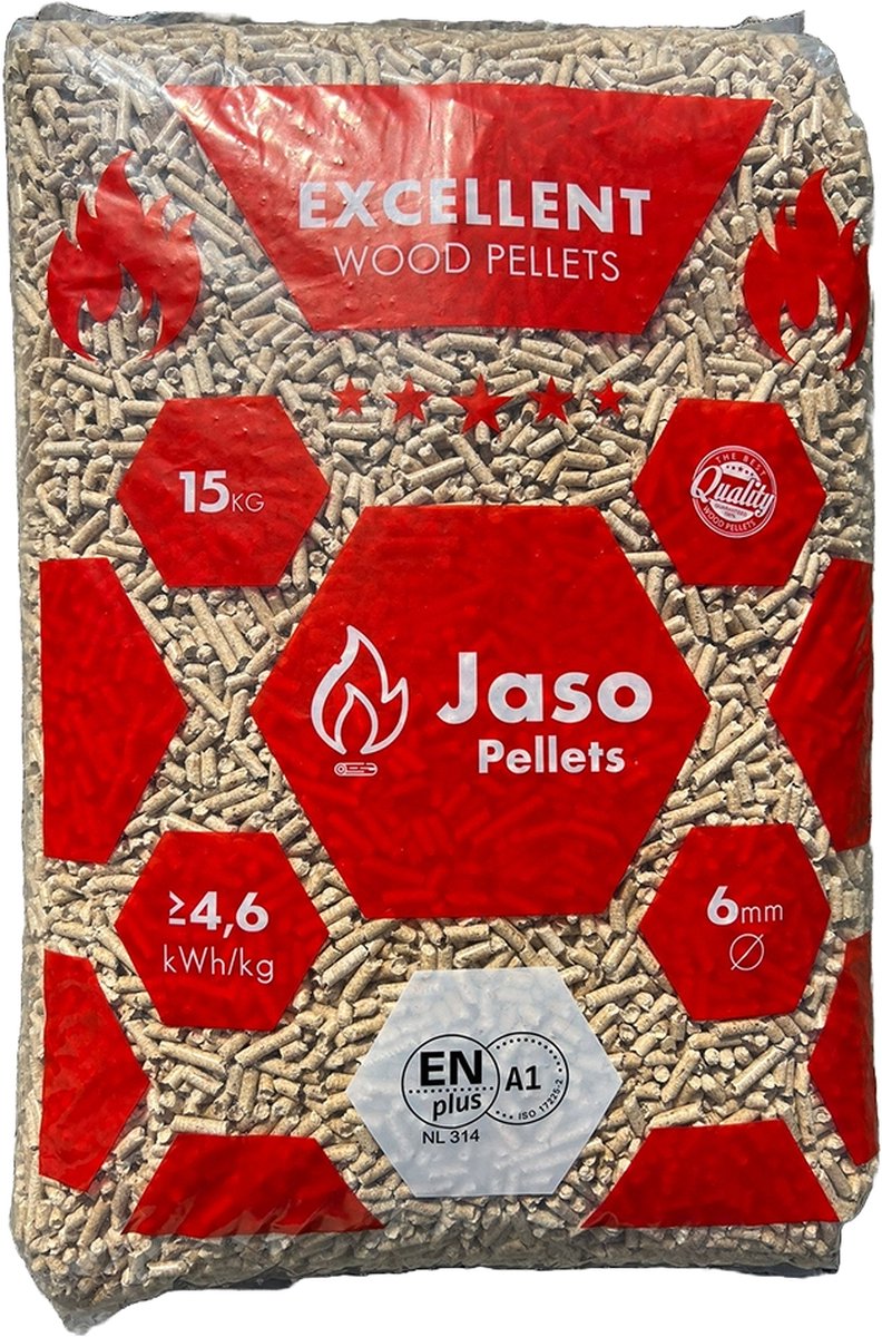 Jaso Excellent Pellets | ENplus A1 houtpellets | 1/2 pallet – totaal ...