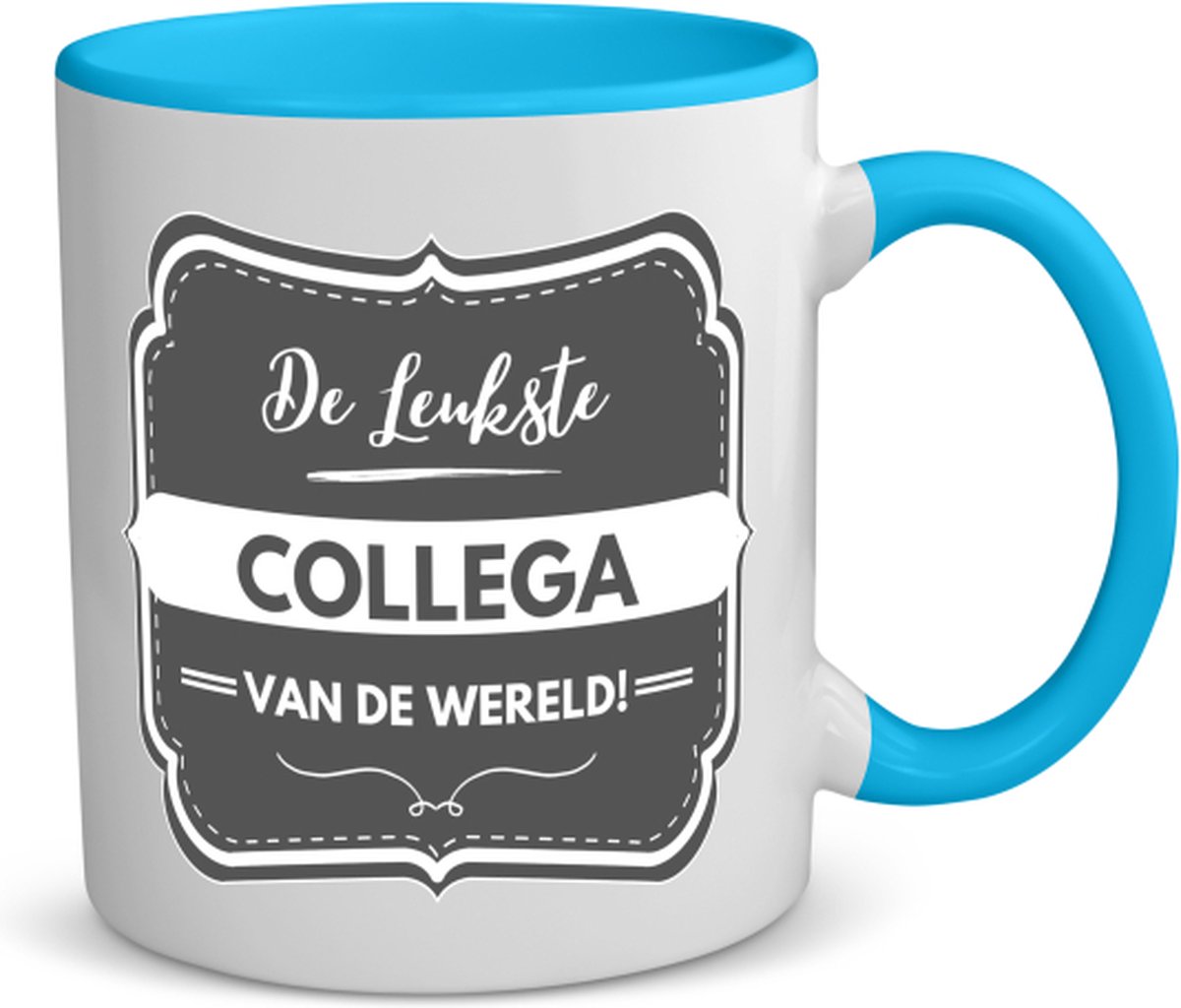 Akyol - de leukste collega koffiemok - theemok - blauw - Collega ...