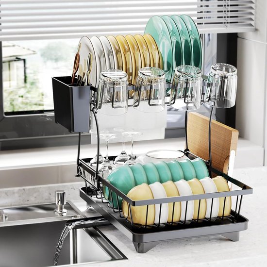 Afdruiprek en afdruiprek & doekhouder, klein afdruiprek voor 1-3 ...