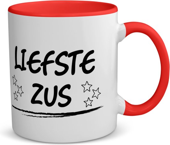 Akyol - liefste zus koffiemok - theemok - rood - Zus - je zus ...