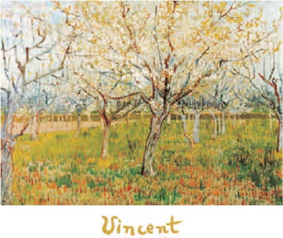 Mini kunstposter - Vincent van Gogh - De boomgaard - 24x30 cm | bol
