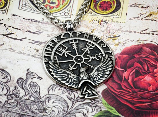 [Two Ravens] Raven Ketting - Viking Sieraden - Raaf Hanger - Viking ...