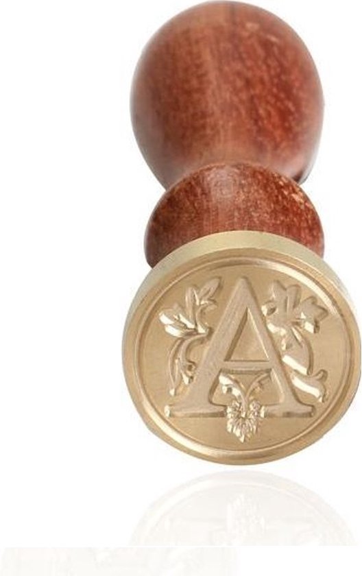 Houten Stempel met Letter A | Wax Seal | Stempelen | bol