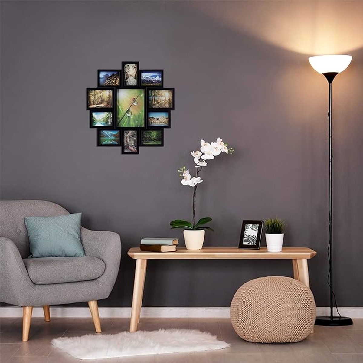 fotolijst galerij, collagelijst voor 11 foto's, fotocollage, voor aan ...