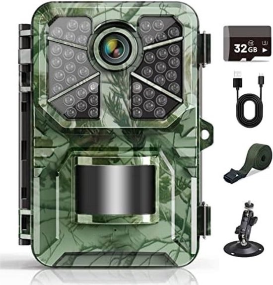 Wildcamera Met Nachtzicht - Wildcamera Voor Buiten - Buitencamera Met Nachtzicht - 20MP | bol