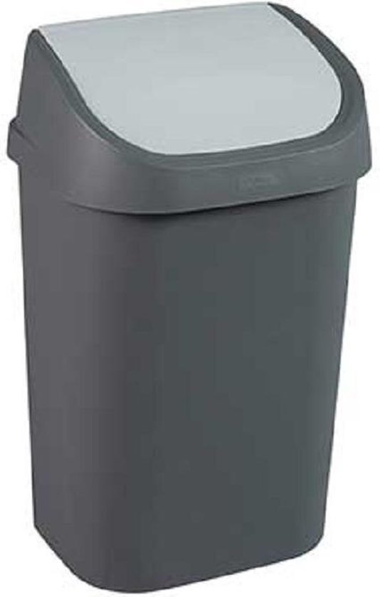 Mistral - Afvalemmer - 25L - Anthraciet-grijs - (set van 2) | bol.com