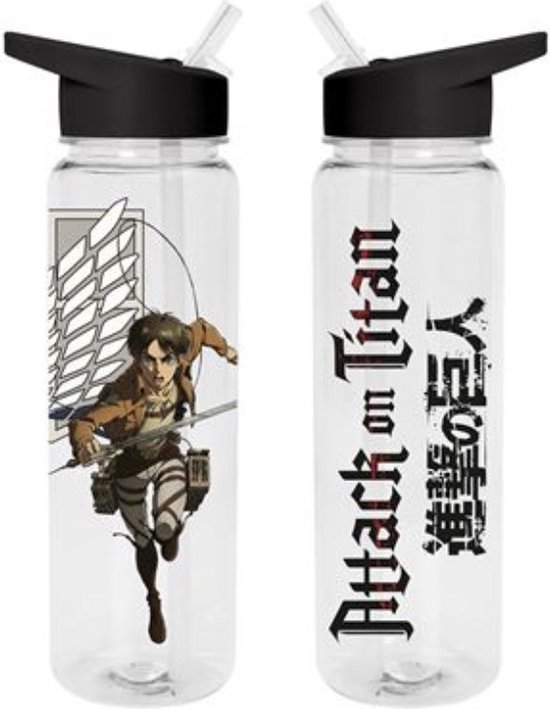 ATTACK ON TITAN - Scout Eren Jeager - Water Fles Plastic 540ml | bol