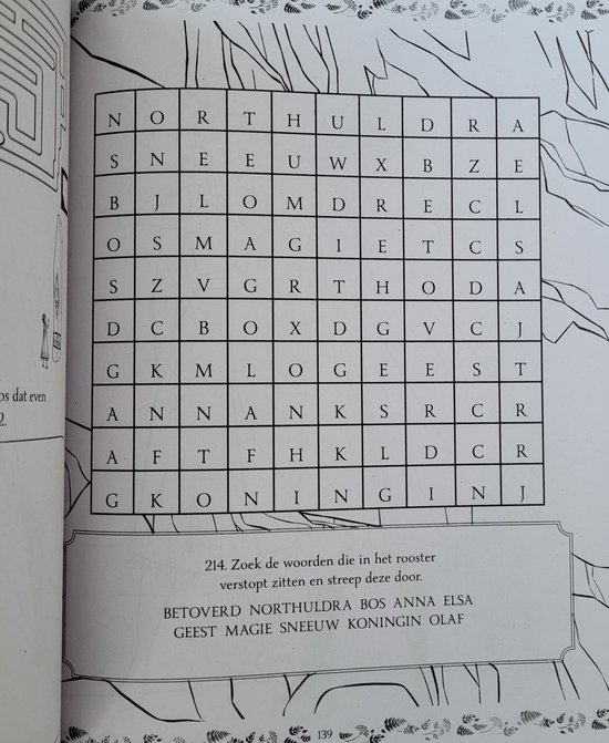 Disney Frozen 365 pagina's Kleurboek en spelletjesboek - Elza Anna Olaf ...