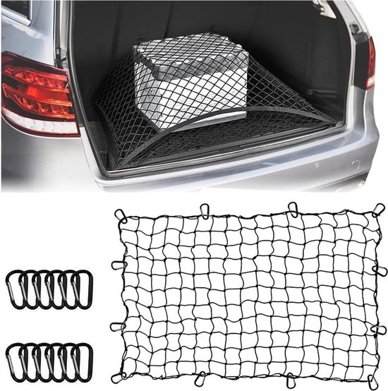 JNNJ Universal Car Net, 5 mm Latex Boot Net, Trailer Net, Stretchable ...