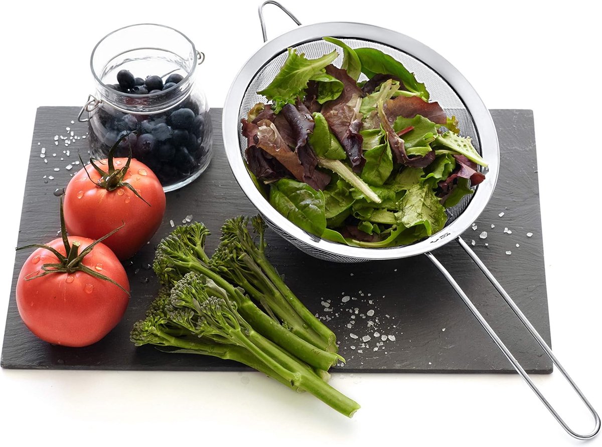 Set de tamis à mailles fines Premium - Acier inoxydable 304 (18/8) - 8 ...